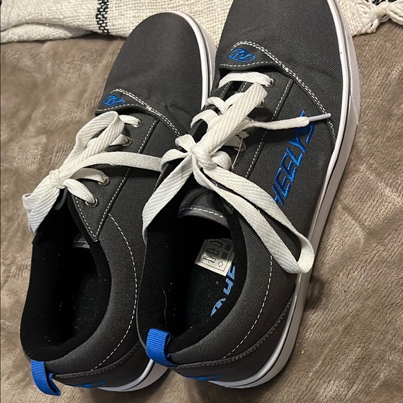 Heelys | Shoes | Heelys Black And Blue Sneakers With Skateboard Style ...